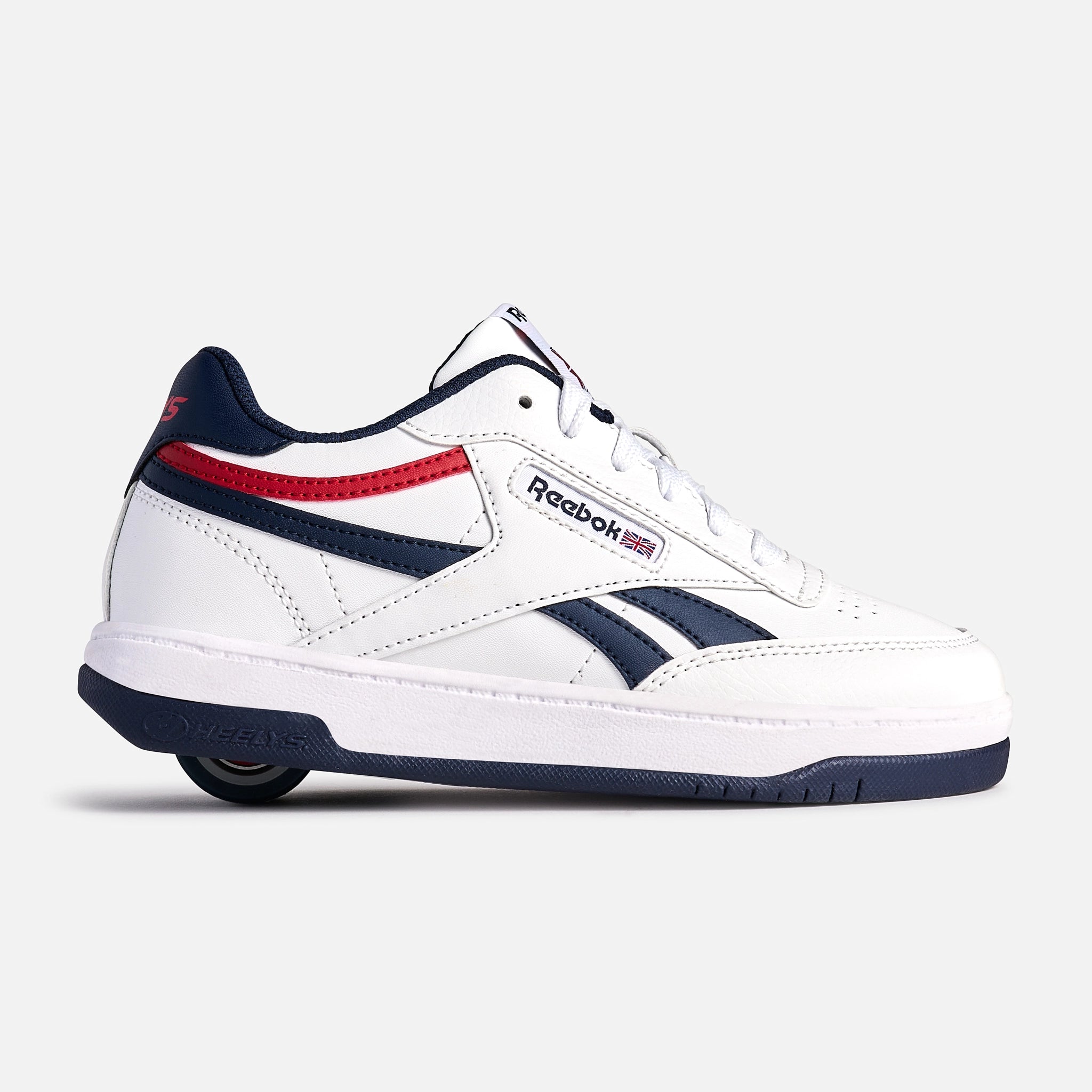 Reebok Club C | White/Navy/Red | Heelys