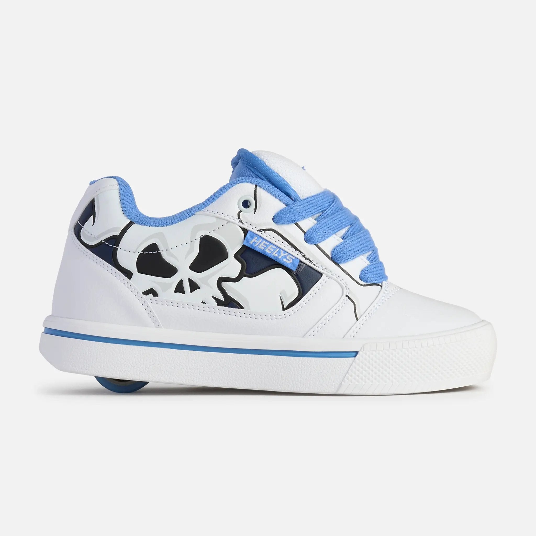 Heelys Pro 25 White/Blue Skull Print